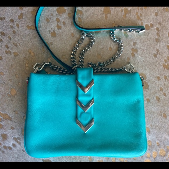 Mackage | Bags | New Mackage Stassi Teal Leather Crossbody Bag 32 ...